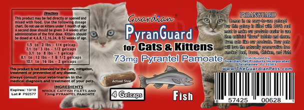 Pyranguard® 73mg Pyrantel Pamoate for Cats & Kittens