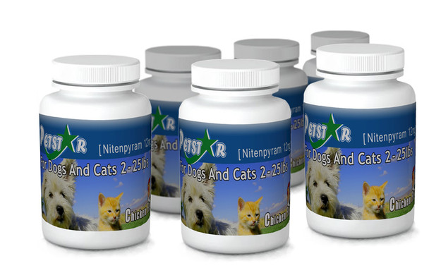 Petstar Nitenpyram 11.4mg with Real Chicken for Dogs & Cats 2 - 25 Lbs