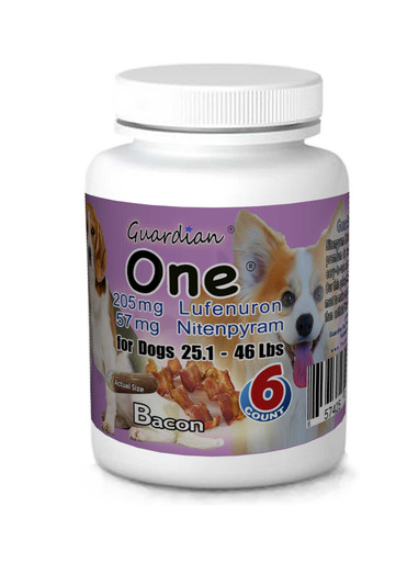 Guardian One® 205mg Lufenuron & Nitenpyram monthly for Dogs 25.1 to 46 Lbs