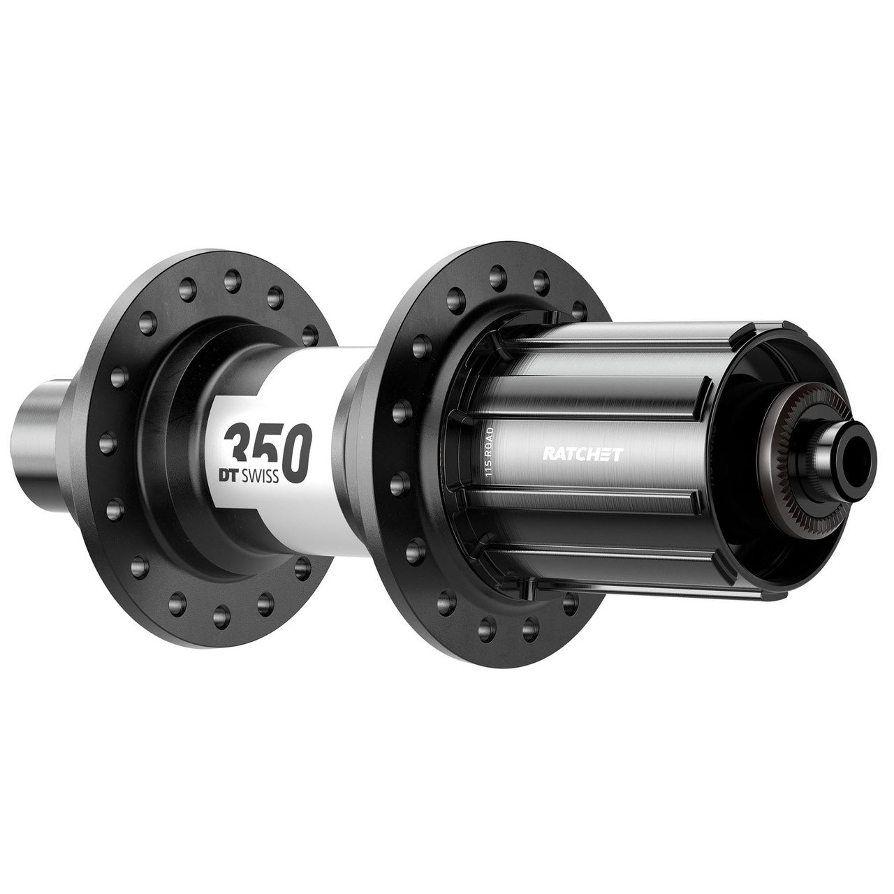 DT Swiss 350 Rear Hub, 32h, QRx130mm, HG11 Road - The Sport Factory