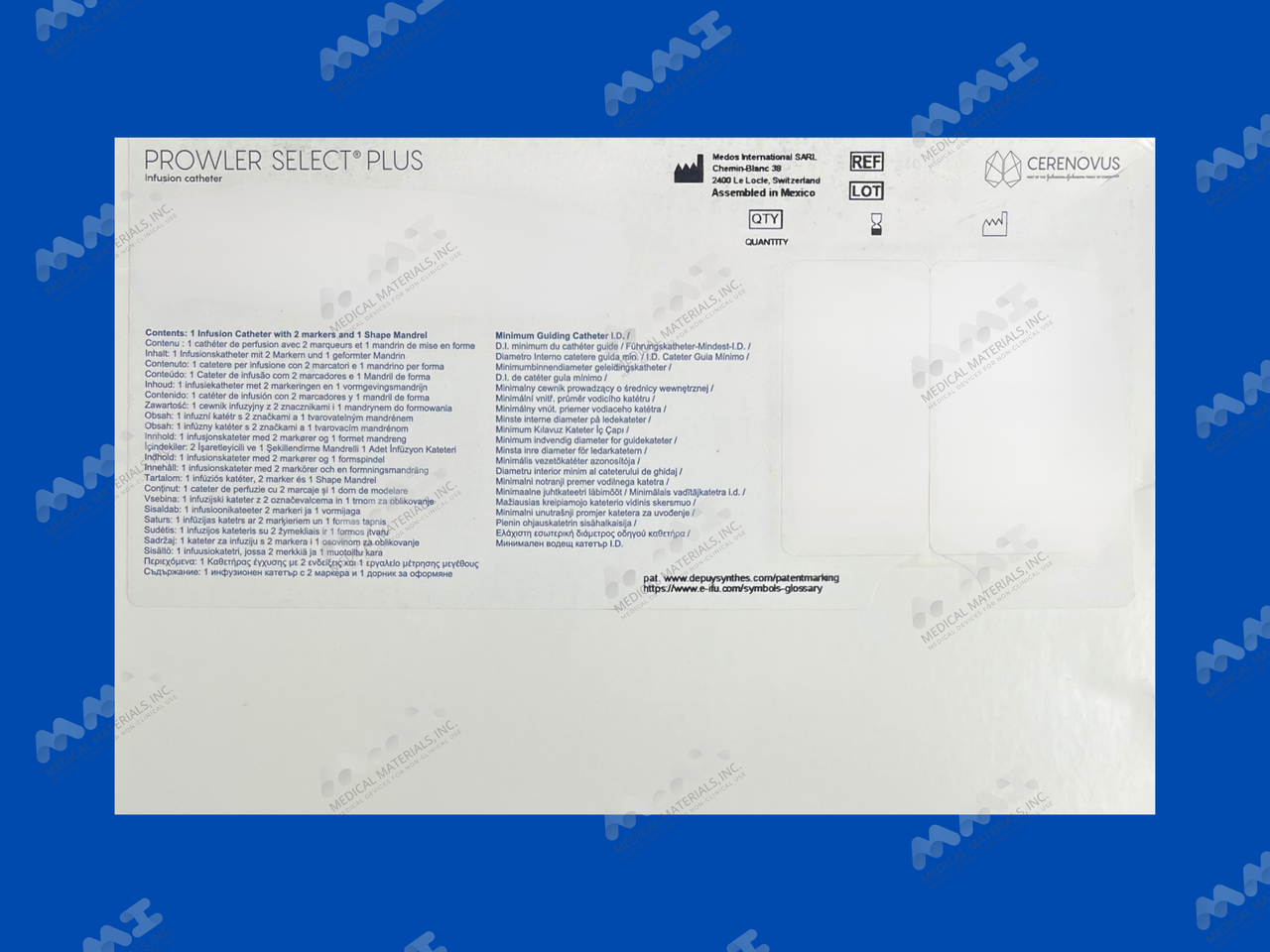 PROWLER SELECT PLUS Infusion Catheter - 2 Markers - MAX 90° - 2.8Fr ...