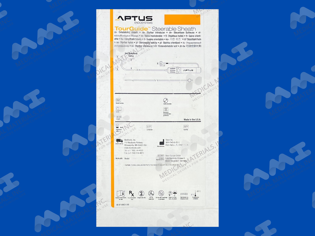 Aptus Endosystems TourGuide Steerable Sheath - 7Fr x 9mm x 55cm