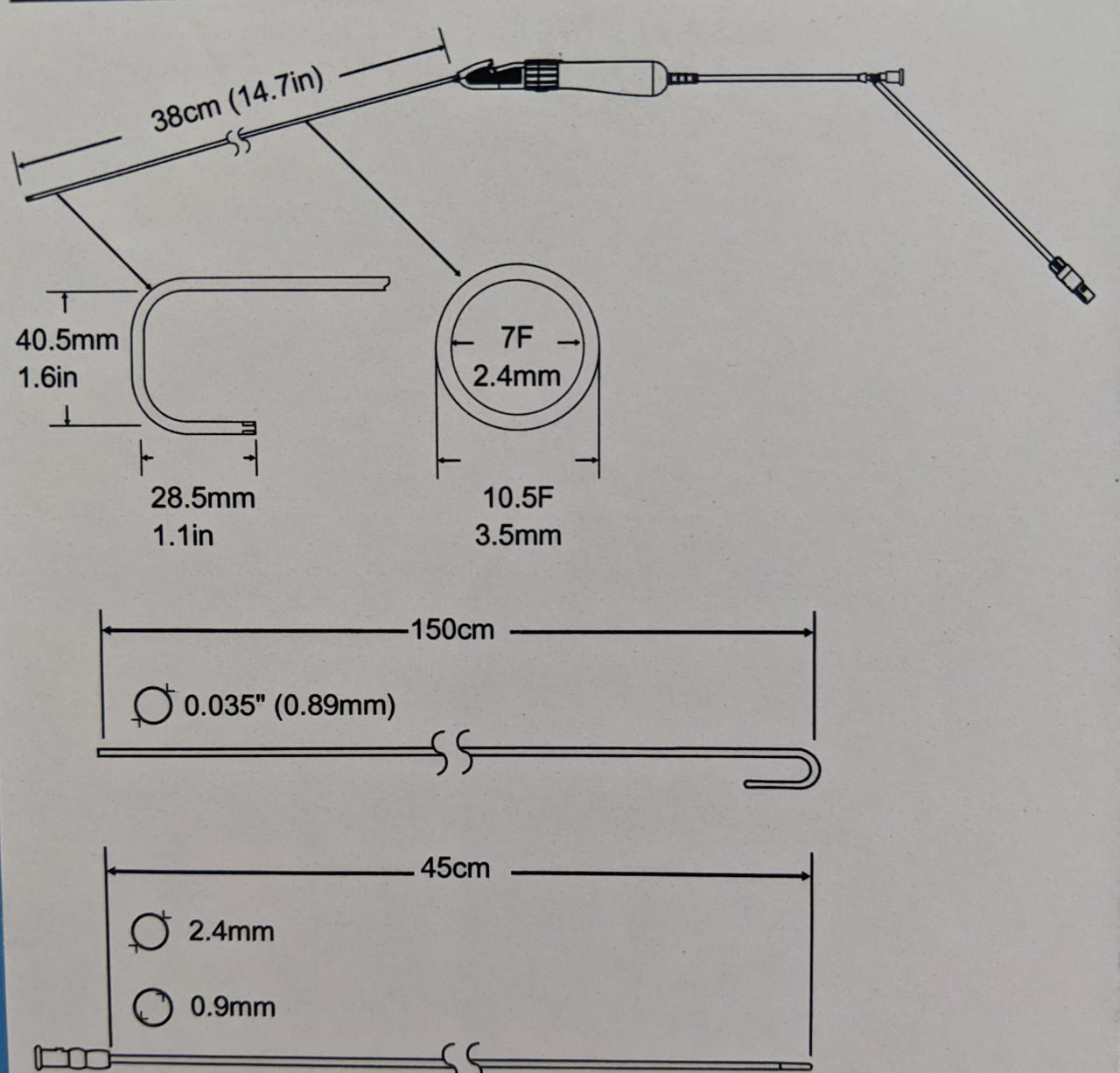 Agilis HisPro Steerable Catheter with Electrodes - 10.5Fr x 38cm