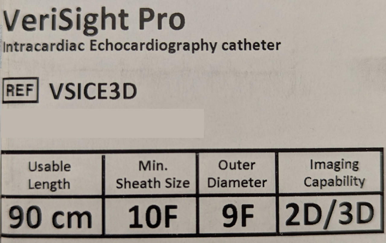 Philips VeriSight Pro Intracardiac Echocardiography Catheter - 2D/3D ...