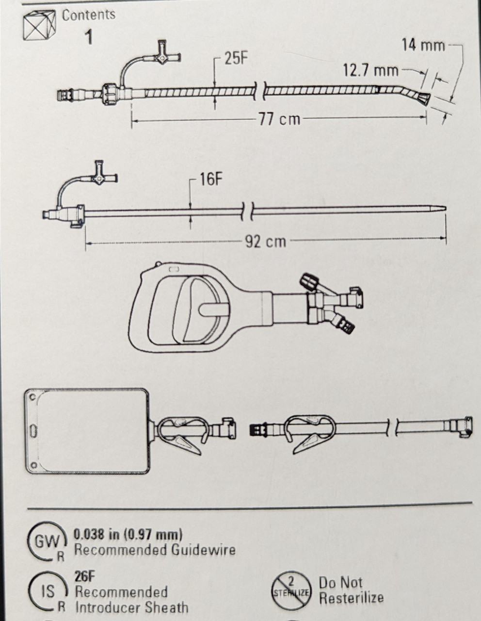 ALPHAVAC Multipurpose Mechanical Aspiration - H787253000 - 25Fr/C20 x 77cm