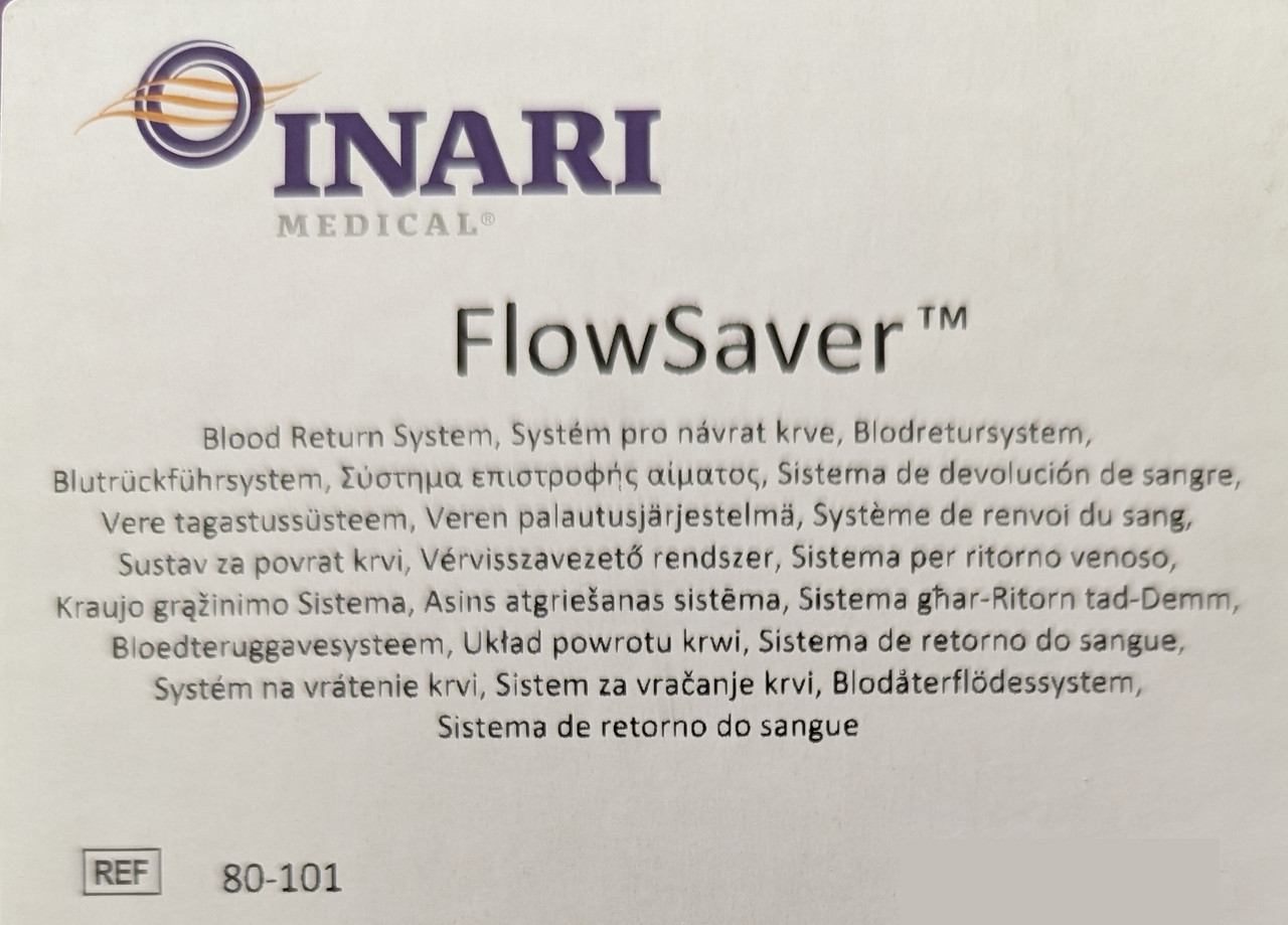 FlowSaver Blood Return System - Non-Expired