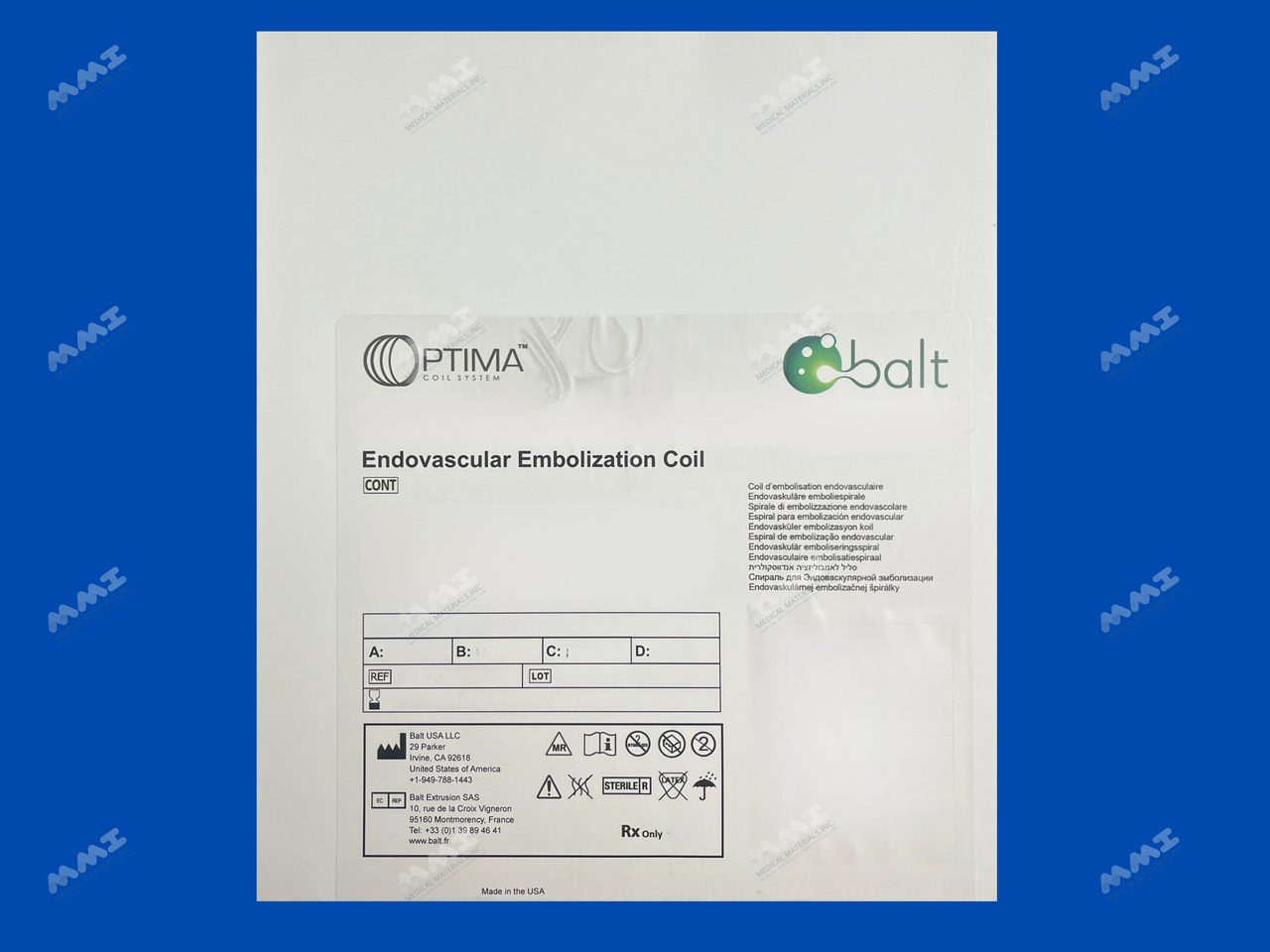 Optima Endovascular Embolization Coil - Complex 10 Super Soft - 3.5mm x ...