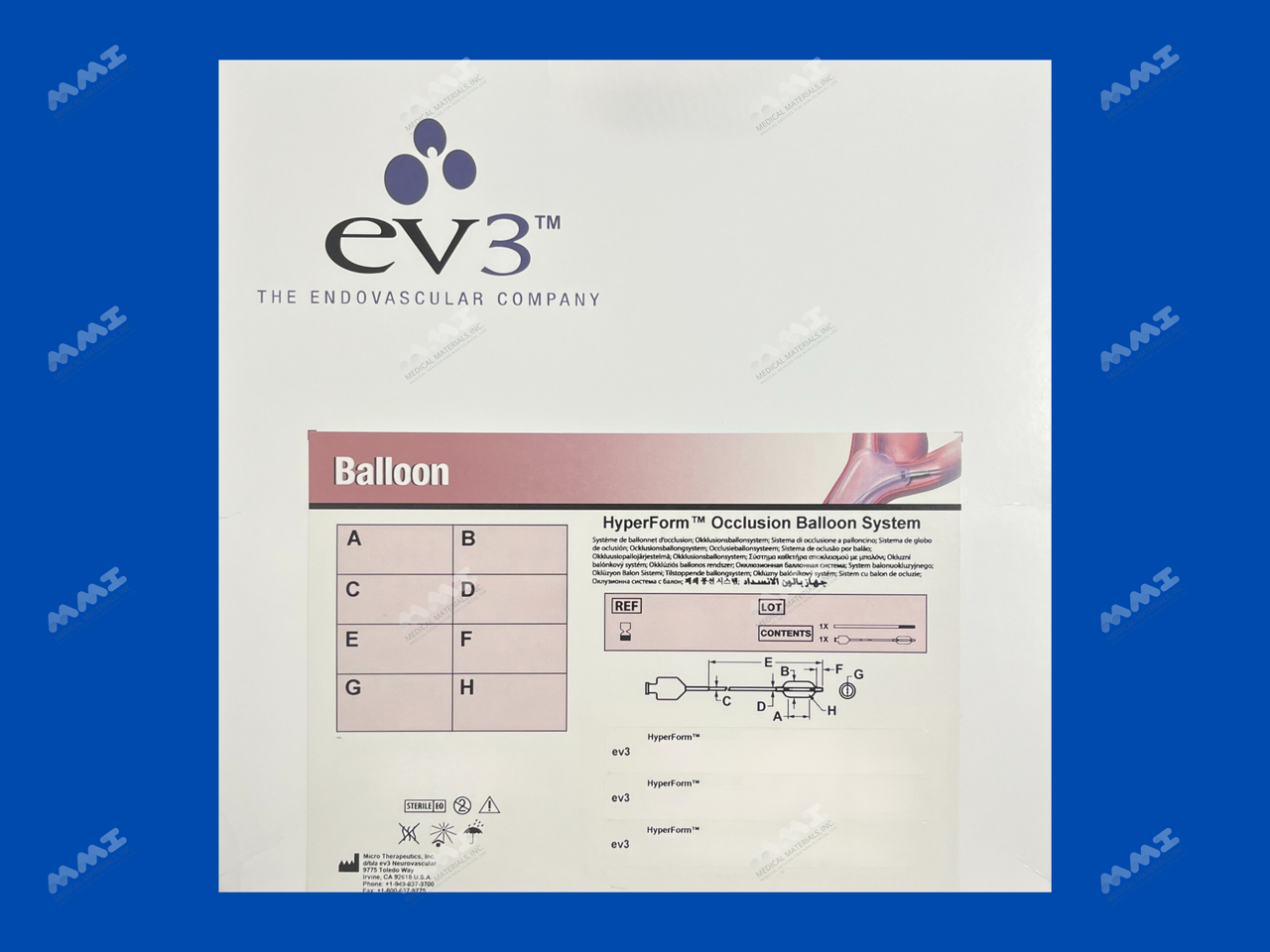HyperForm Occlusion Balloon System - 4mm x 7mm (Balloon), .010" x 200cm ...