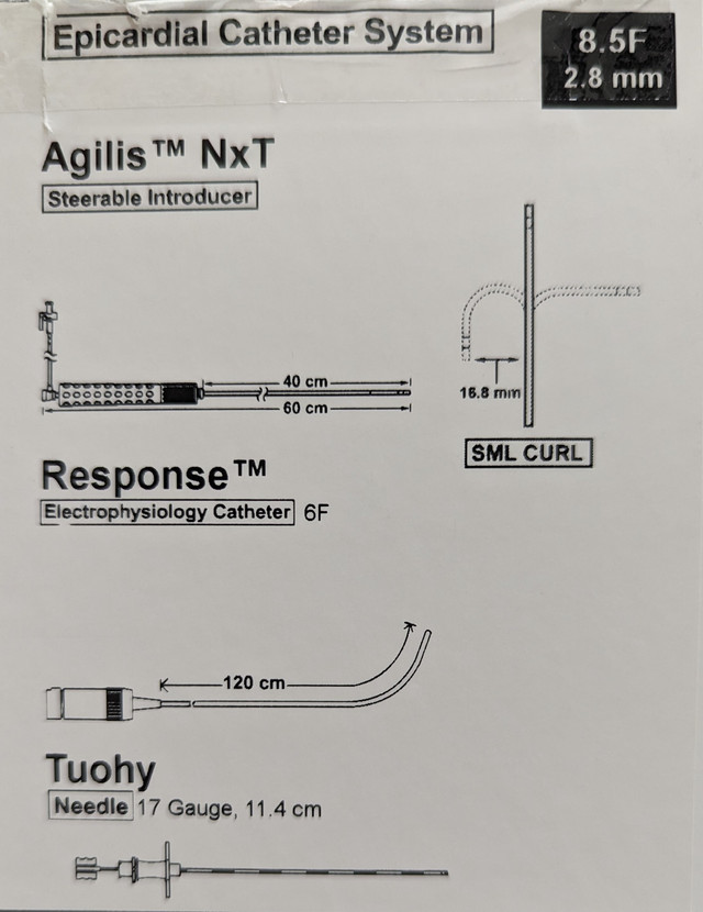 Epicardial Catheter System - Agilis NxT Steerable Introducer, Response ...