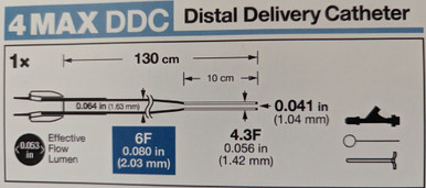 4 MAX DDC Distal Delivery Catheter - 6Fr/4.3Fr x .041" x 130cm