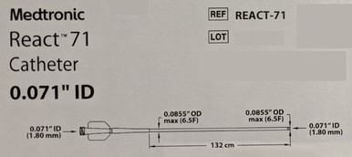 React 71 Catheter - .071" x 132cm - Non-Expired