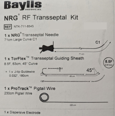 NRG RF Transseptal Kit - Transseptal Needle (71cm - Large Curve C1 ...