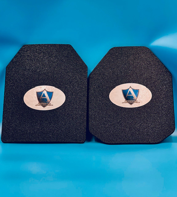 TWO UL 752 Level 3 Fiberglass Flat 10"x12" SAPI Cut Inserts. - Bullet ...