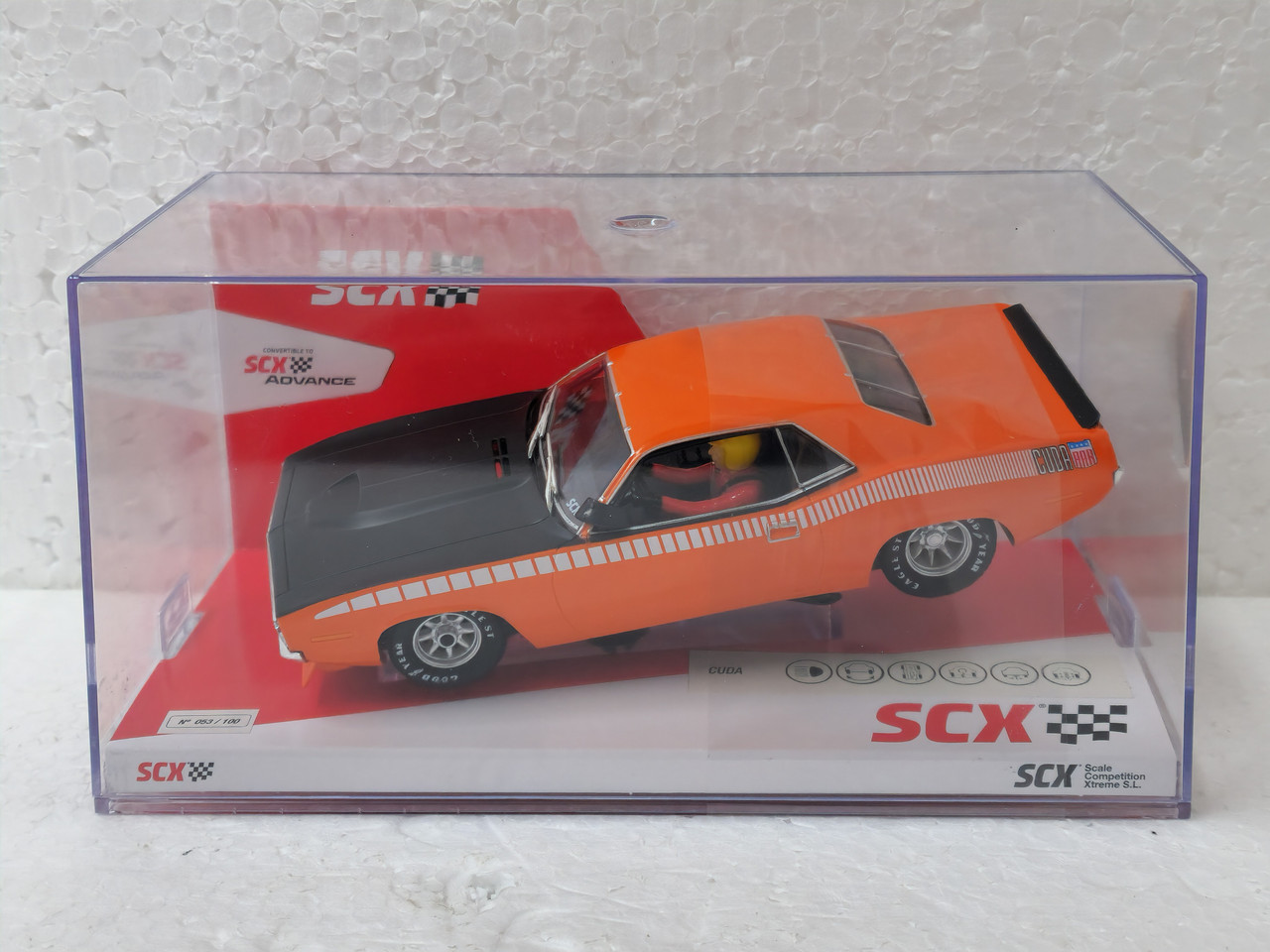 U10449X300 SCX Plymouth Trans Am AAR CUDA Vitamin C 1970 1:32 Slot Car ...