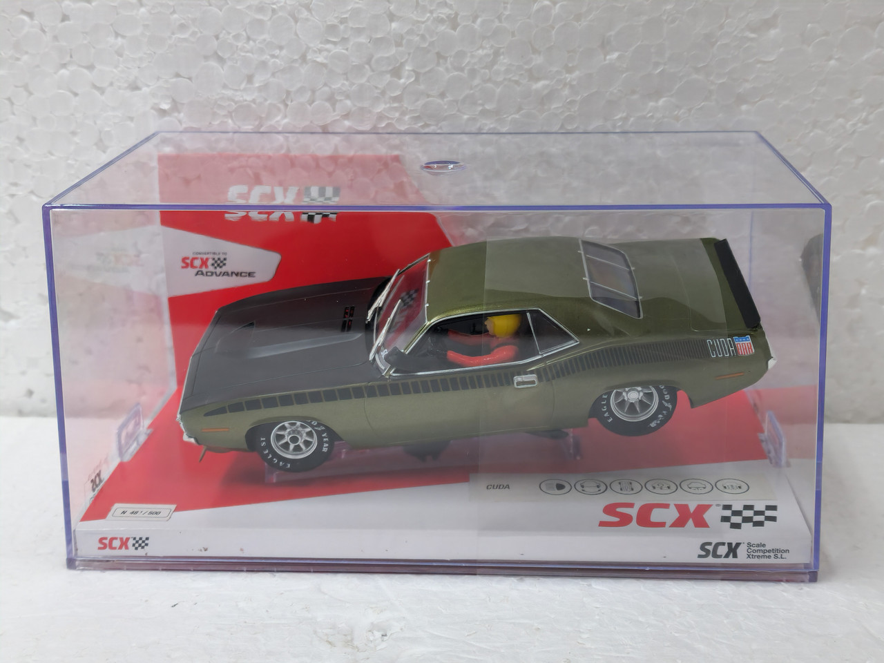 U10442X300 SCX Plymouth Trans Am AAR CUDA Ivy Green Metallic 1970 1:32 ...