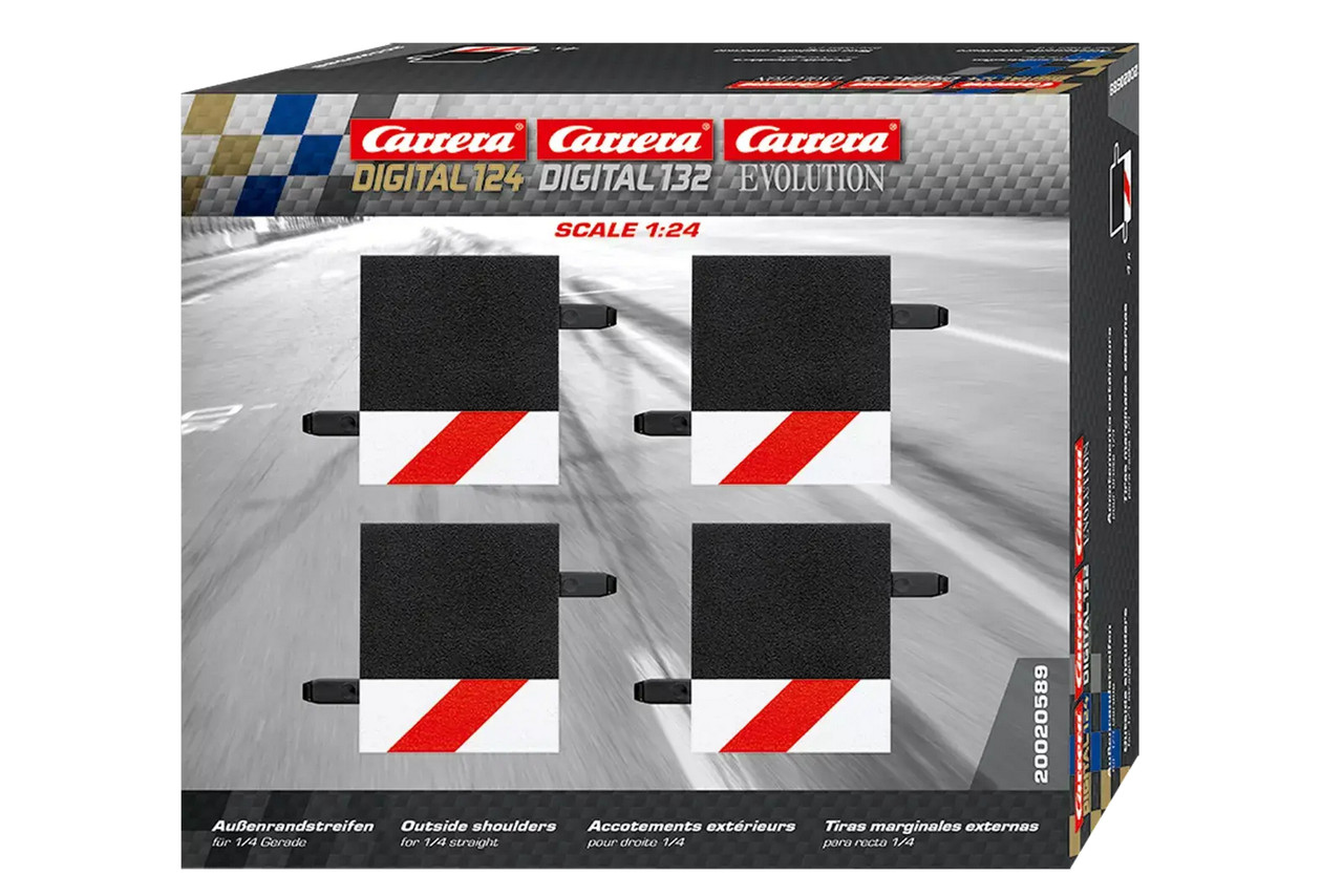 20589 Carrera Outside Shoulder for 1/4 Straight Track 1:24 Slot Car ...