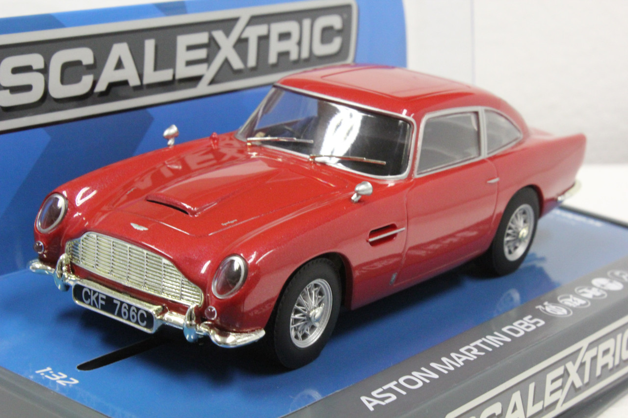C3722 Scalextric Aston Martin DB5 Red 1/32 Slot Car - Great Traditions