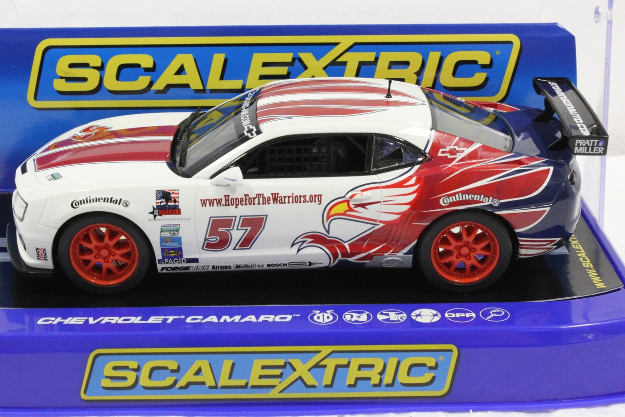 C3289 Scalextric Chevrolet Camaro GT-R Eagle, #57 1:32 Slot Car *DPR ...