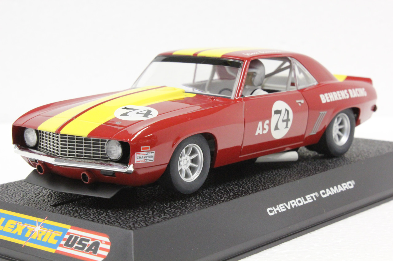 C2740 Scalextric 1969 Chevrolet Camaro Behrens Racing, #74 1:32 Slot ...