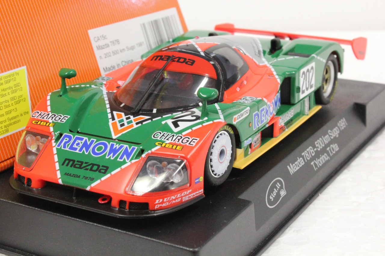 SICA15C Slot.it Mazda 787B Renown Sugo 1991, #202 1:32 Slot Car - Great ...