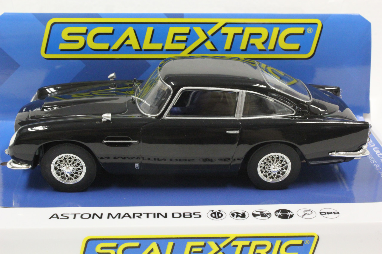 C4029 Scalextric Aston Martin DB5 Black 1:32 Slot Car - Great Traditions