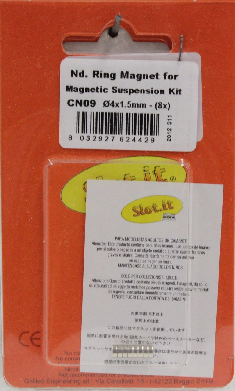 SICN09 Slot.it Replacement Magnets (Magnet Suspension Kit) 4mm x 1.5mm ...
