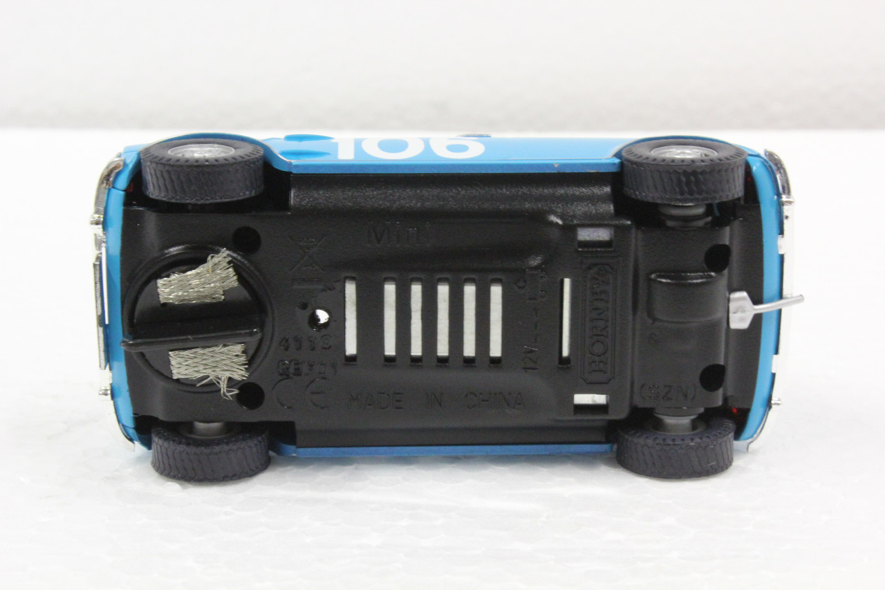 C3913 Scalextric Austin Mini Cooper S Targa Florio 1962 #106 1:32 Slot ...