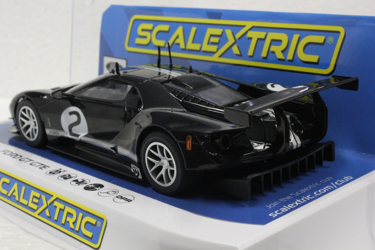 C4063 Scalextric Ford GT GTE Black Heritage Edition, #2 1:32 Slot Car ...