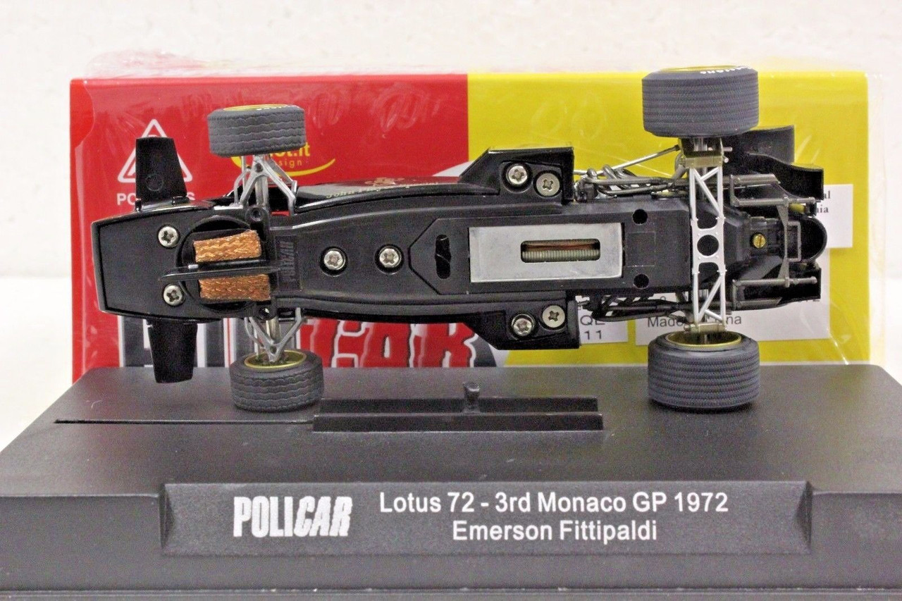 CAR02C Policar Lotus 72 3rd Monaco GP 1972 Emerson Fittipaldi, #8 1:32 ...