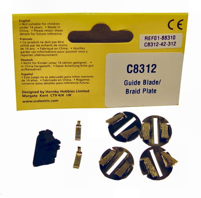 C8312 Scalextric Easy Fit Guide Blade 4-Pack 1:32 Slot Car Part - Great ...