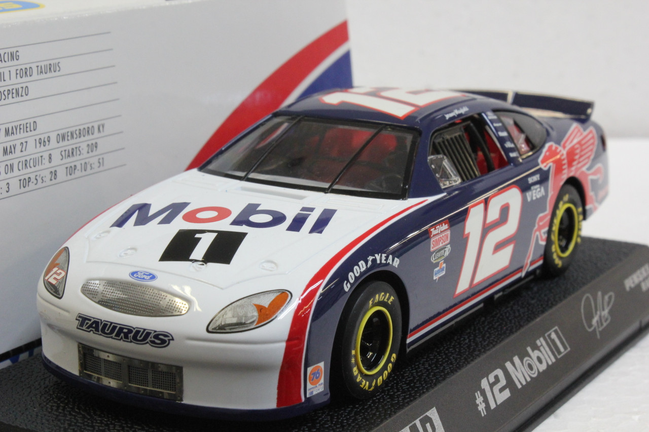 C2348 Scalextric Ford Mobil Ford Taurus NASCAR Mayfield, #12 1:32 Slot ...