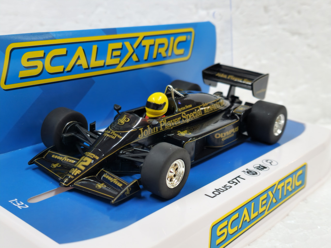 C4234 Scalextric Lotus 97T Portuguese GP 1985 Ayrton Senna 1:32 Slot ...