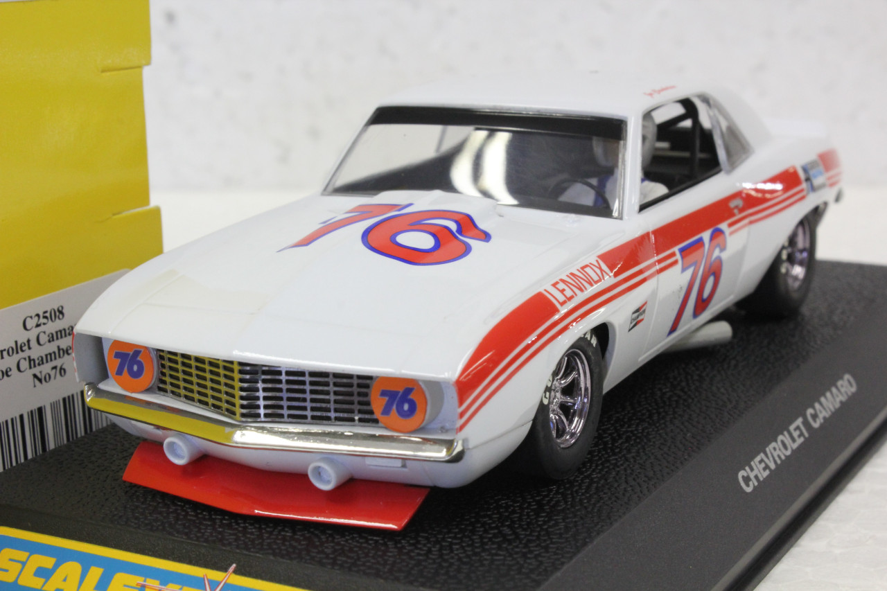 C2508 Scalextric Chevrolet Camaro 1970 Lennox, #76 1:32 Slot Car ...