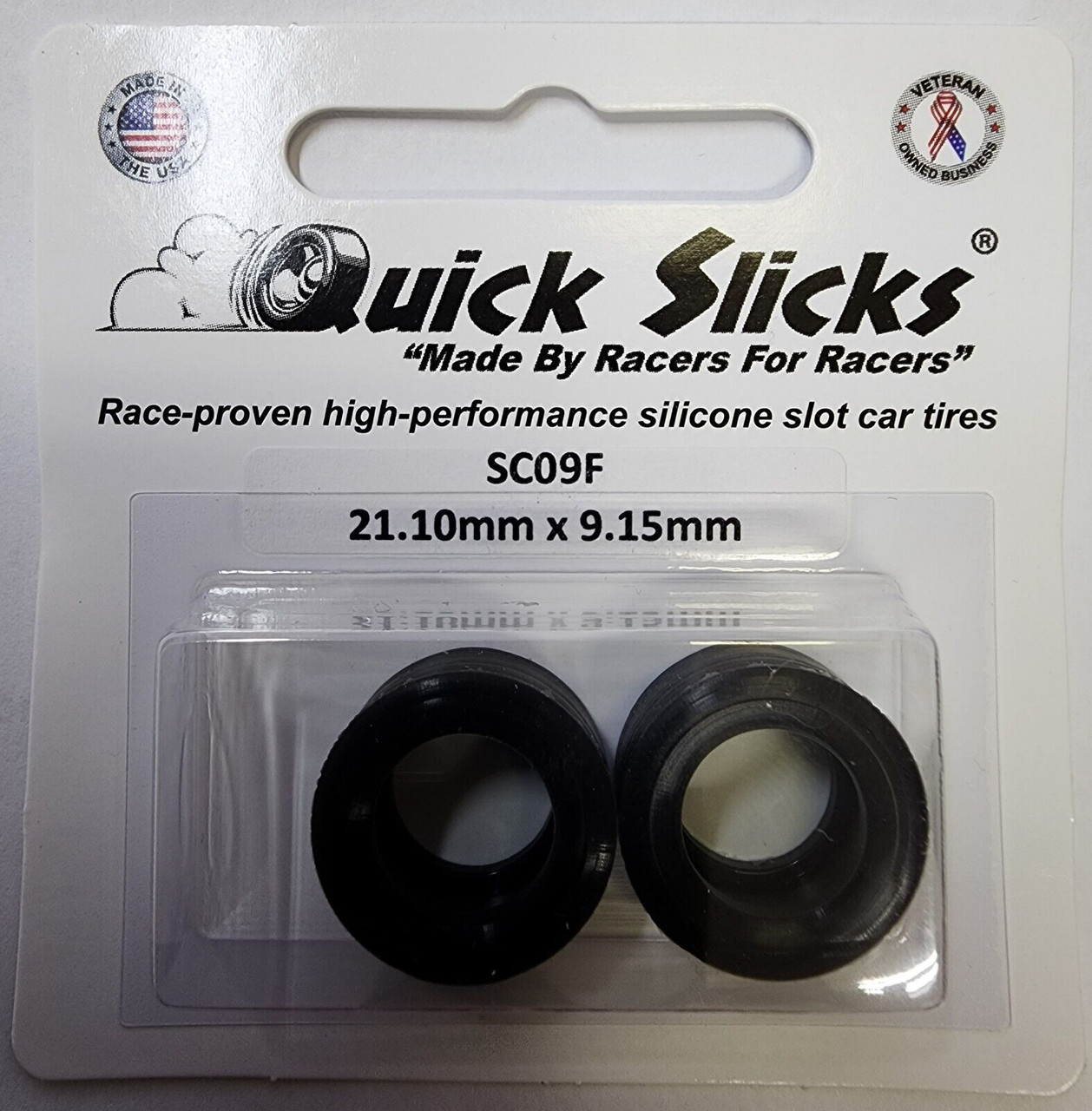SC09F Quick Slicks Silicone Tires for Scalextric 79 Camaro Z28, Cuda 1: ...