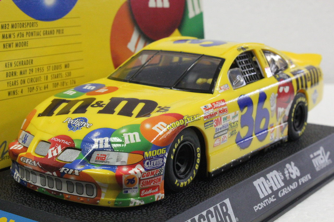 C2408 Scalextric Pontiac Grand Prix M&M's Ken Schrader, #36 1:32 Slot ...
