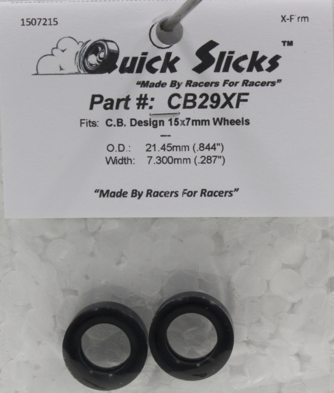CB29XF Quick Slicks Silicone Tires for 15x7mm Aluminum Wheel 1:32 Slot ...