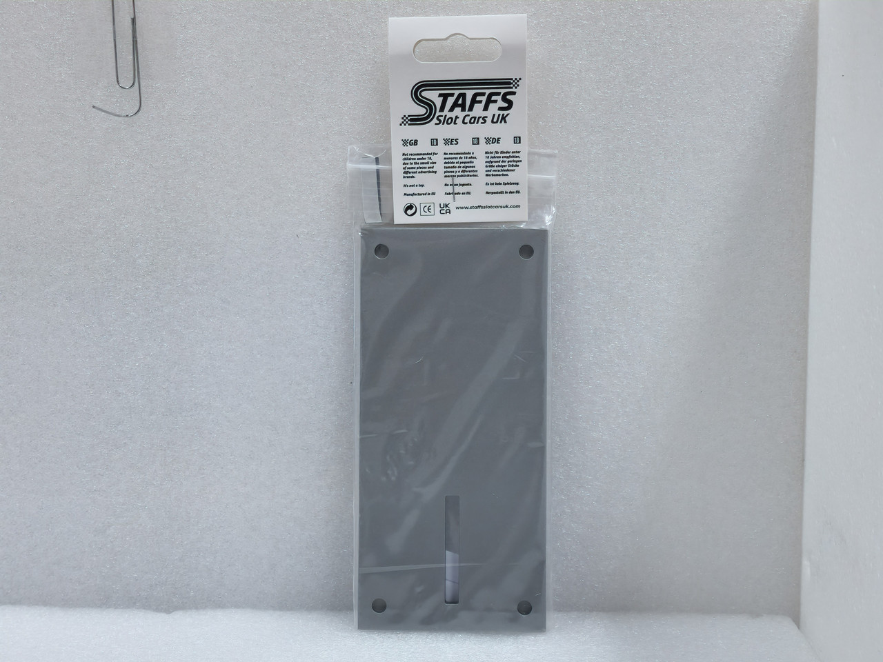 STAFFS176 Staffs Alloy Setup Plate 150x70mm Grey 1:32 Slot Car Part ...