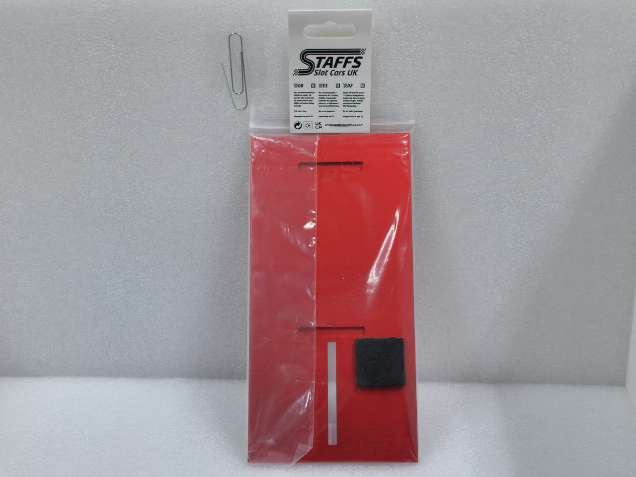 STAFFS179 Staffs Alloy Setup Plate 200x100mm Red 1:24 Slot Car ...