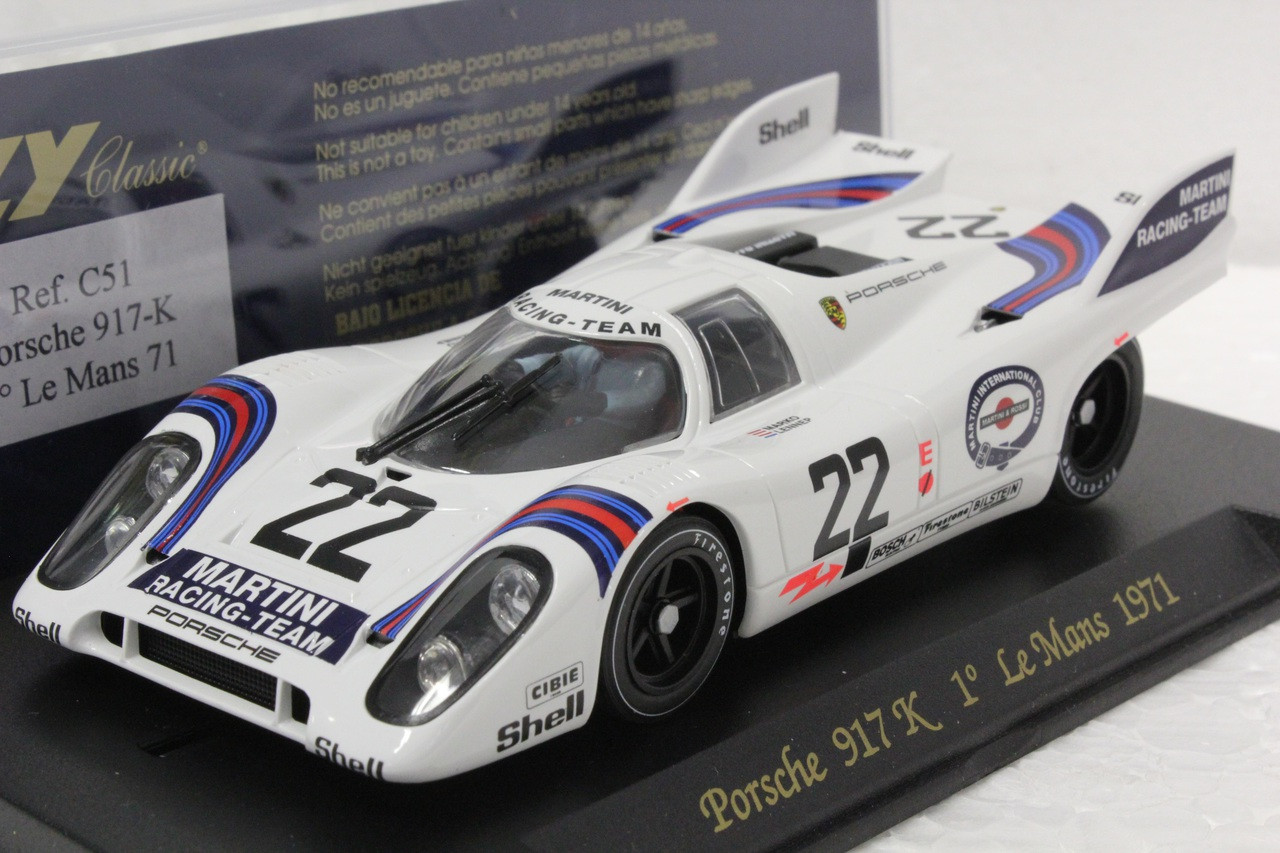 C51 Fly Porsche 917K 1st Le Mans 1971 Martini Racing Team 1:32 Slot Car ...