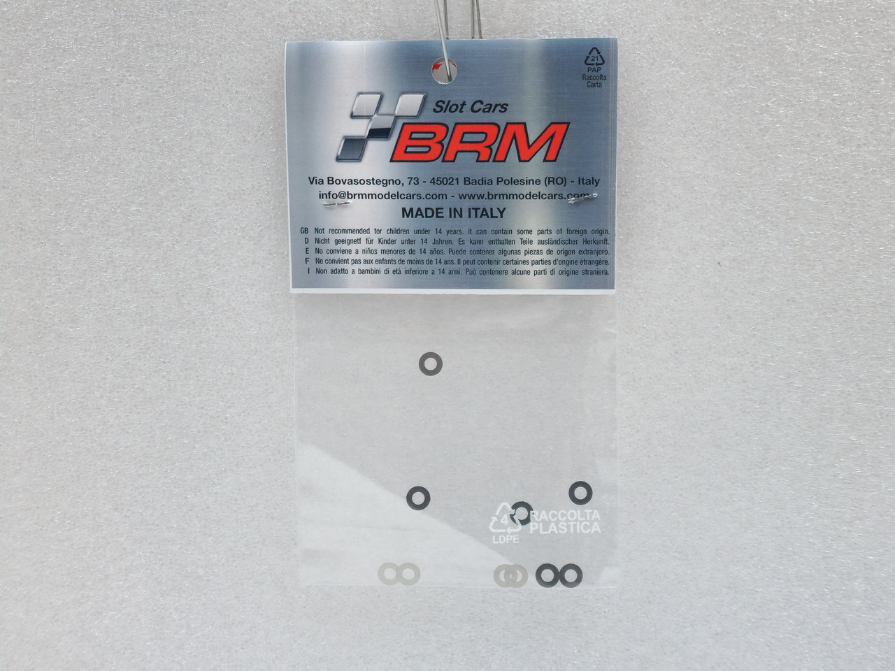 S-011-A BRM 3mm Axle Steel Washers 0.1mm 1:24 Slot Car Part - Great ...