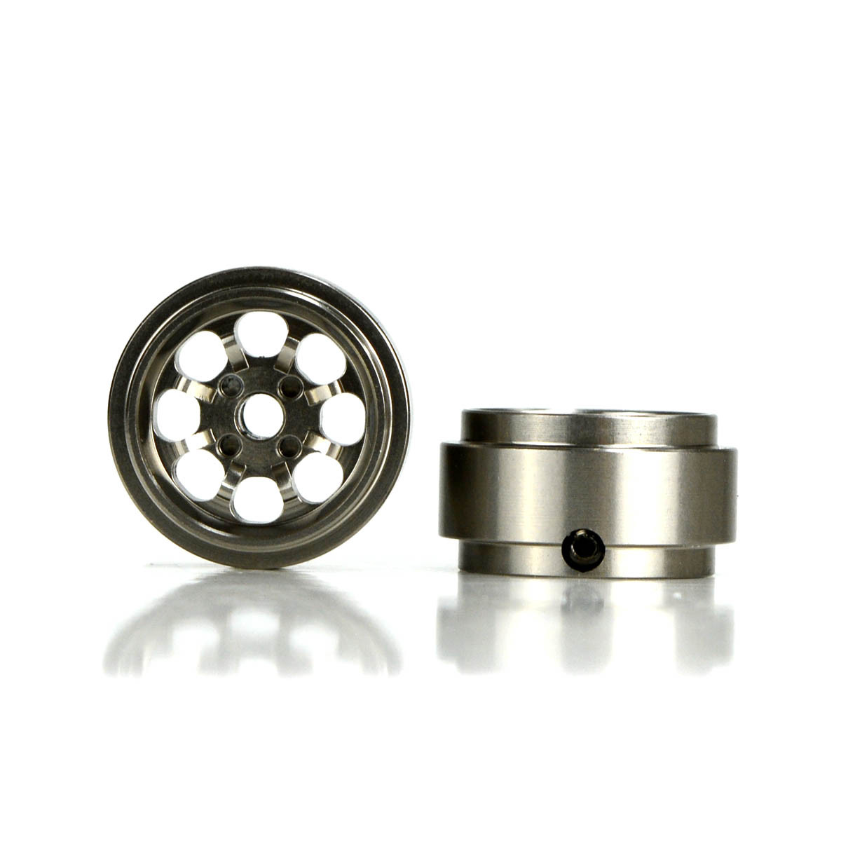 STAFFS97 Staffs Minilite Style Aluminum Wheels 15.8 x 8.5mm Grey (2) 1: ...
