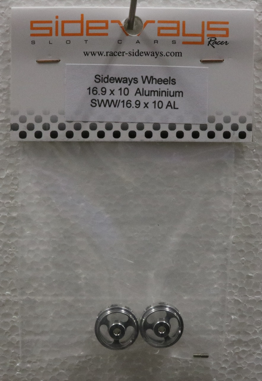 SWW/16.9X10AL Racer Sideways Wheels 16.9 x 10mm Aluminum 1:32 Slot Car ...