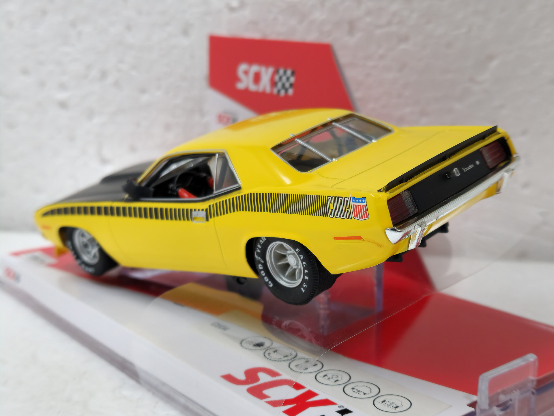 U10443X300 SCX Plymouth Trans Am AAR CUDA Lemon Twist 1970 1:32 Slot ...