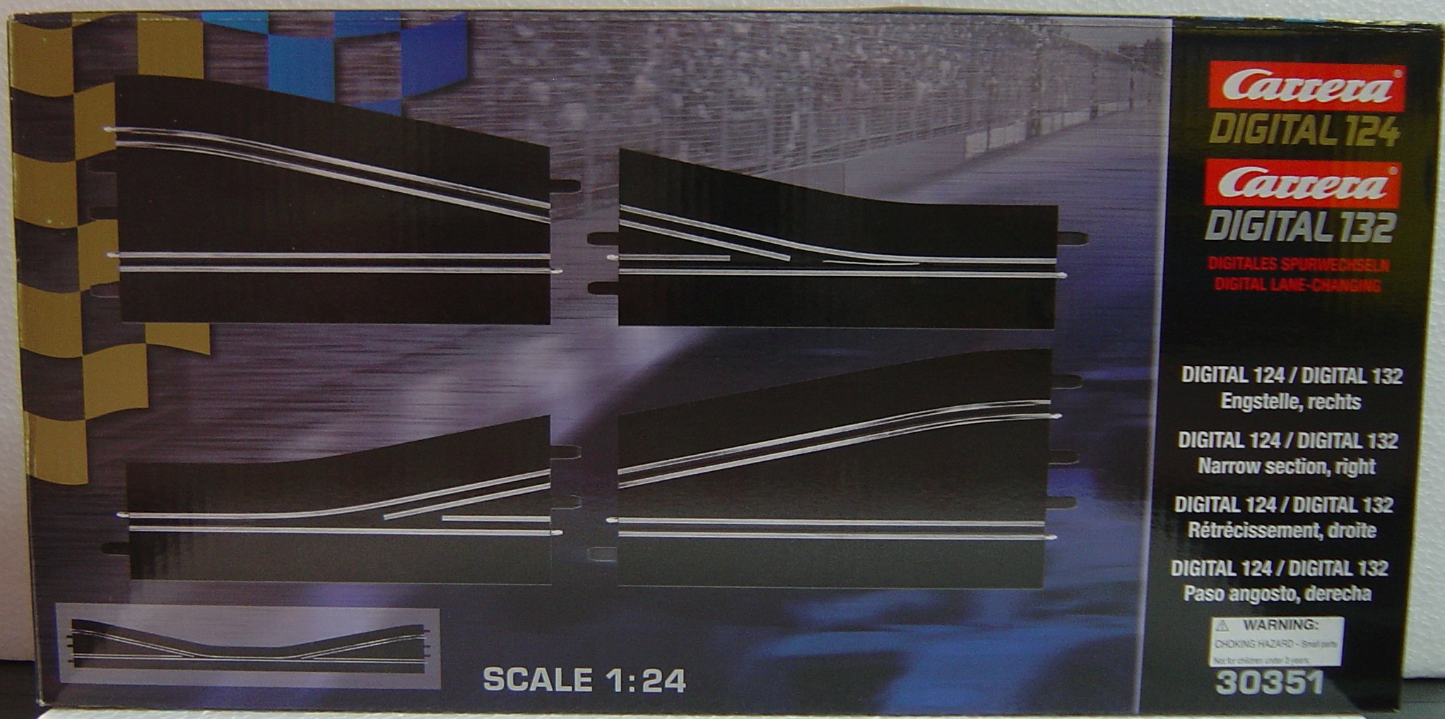 30351 Carrera Digital 124/132 Right Chicane / Narrowing Section 1:24 ...