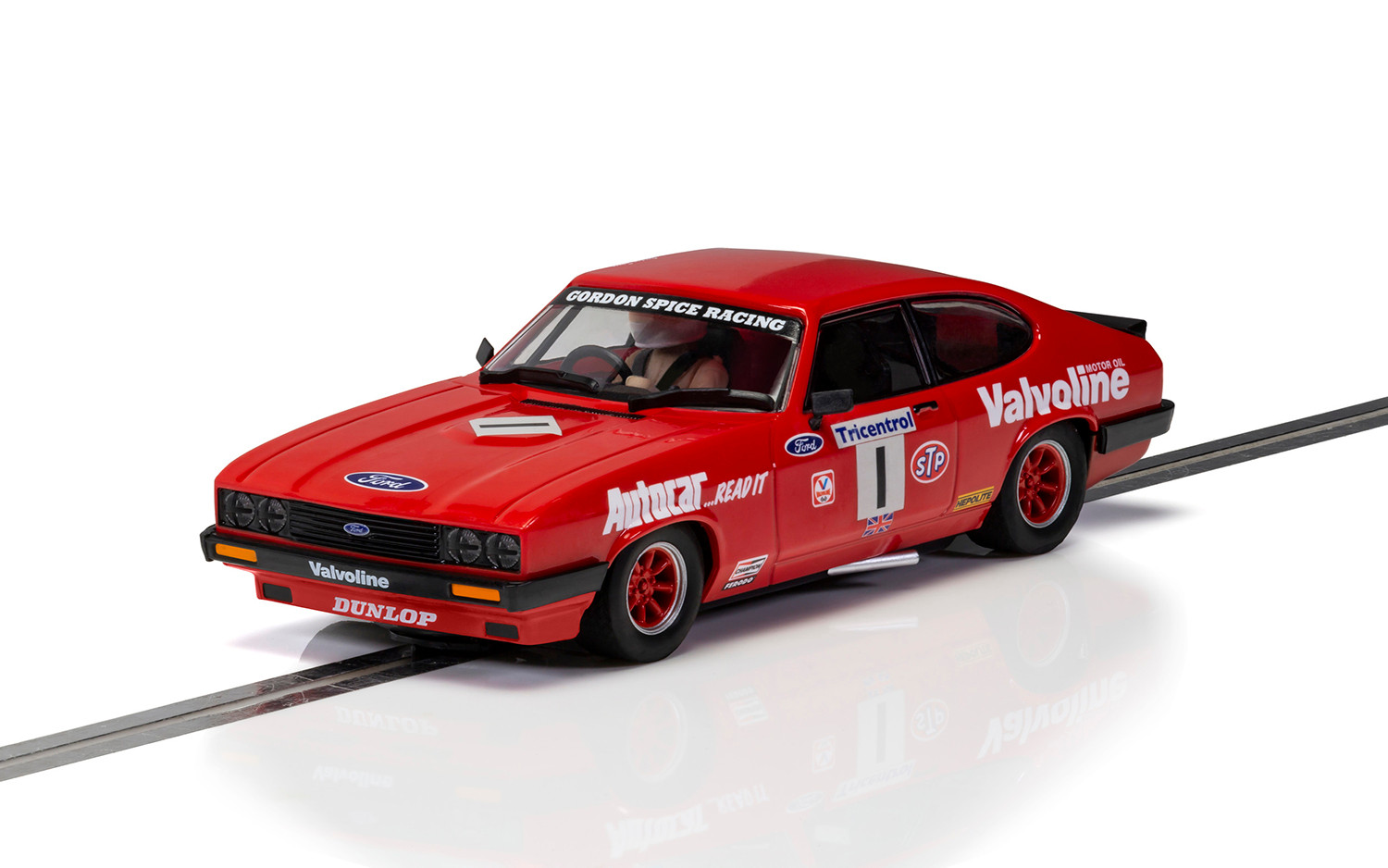 C4209 Scalextric Aston Martin V8 Gulf Edition Rikki Cann Racing, #19 1: ...