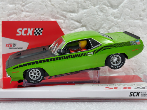 U10445X300 SCX Plymouth Trans Am AAR CUDA Sassy Grass Green 1970 1:32 ...