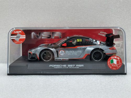 0346AW NSR Porsche 997 GT3 Absolute Racing Red, #911 1:32 Slot Car ...