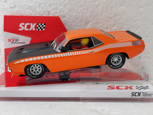 U10449X300 SCX Plymouth Trans Am AAR CUDA Vitamin C 1970 1:32 Slot Car ...