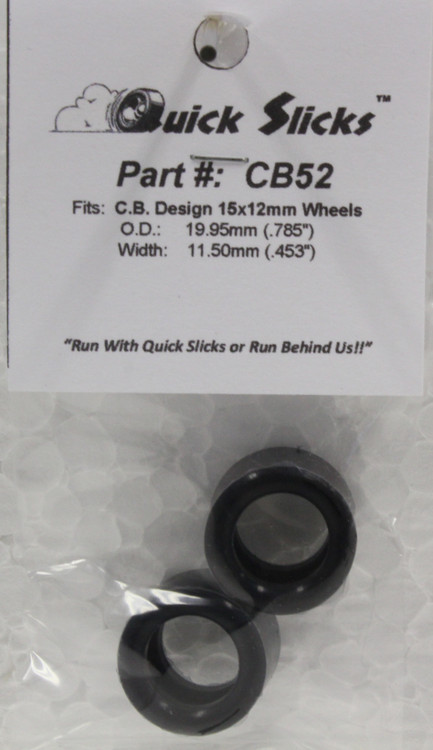 CB52 Quick Slicks Silicone Tires for 15x12mm Aluminum Wheel 1:32 Slot ...