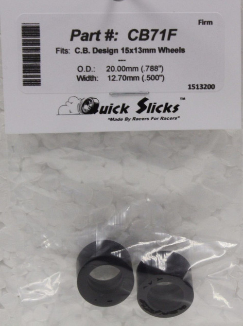 CB71F Quick Slicks Silicone Tires for 15x13mm Aluminum Wheel 1:32 Slot ...